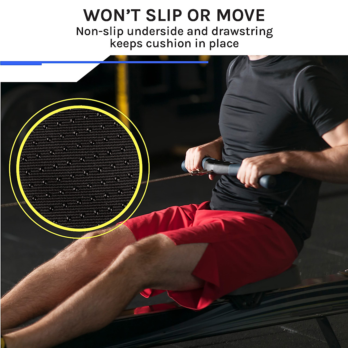 Domain Cycling Bike Seat Cushion for Recumbent Bike - Pad Gel Exercise Bike Seat Cover for Recumbent Bike Seat, Stationary Spin Bicycle Seat, Women & Men, 15.5in x 11.5in - Recumbent Bike Seat Cover