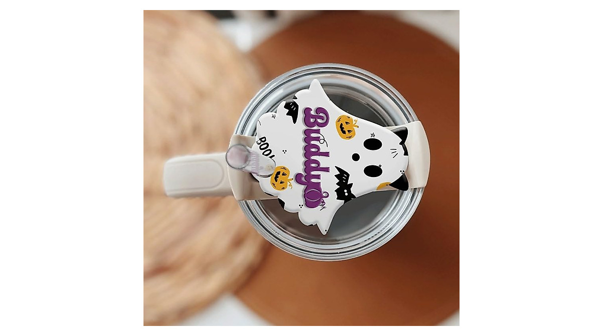 Custom Personalized Ghost Tumbler Name Tag