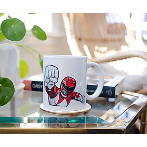 Surreal Entertainment Power Rangers Red Ranger Ceramic Mug Exclusive | Holds 11 Ounces