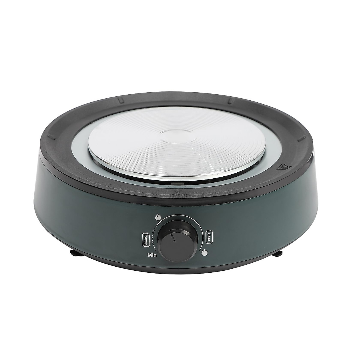 1350W 4.2Qt Electric Hot Pot with Lid, Electric Skillet, Adjustable Temperature, for Boiling Steaming Baking, 12.8 * 8.66 * 11.42 inch, 110V, Aluminum, Iron