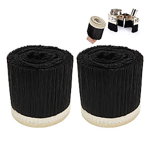 2 PCS 100mm Dust Shoe Brush, 1M Length CNC Vacuum Brush, Vacuum Cleaner Engraving Machine Dust Cover for CNC Router Spindle Motor