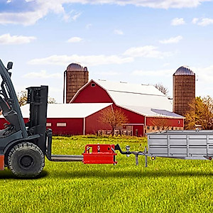 YINTATECH 2" Trailer Hitch Receiver for Dual Pallet Forks, Forklift 2" Insert Towing Adapter Attachment