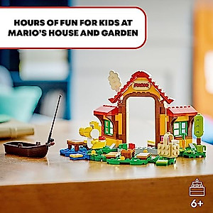 LEGO Super Mario Picnic at Mario’s House Expansion Set 71422, Collectible Playset with Yellow Yoshi Figure, Buildable Game Toy to Expand on Starter Course, Super Mario Birthday Gift for 6-8 Year Olds