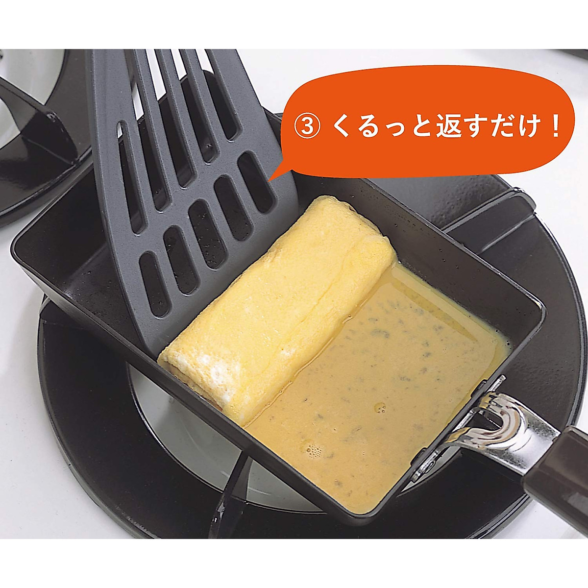 Shimomura Kihan 27473 Tsubamesanjo Frying Pan, Perfect for 1 Piece, Egg, Made in Japan, Iron, Induction Compatible, Bento Box, 5.9 x 3.9 inches (15 x 10 cm)