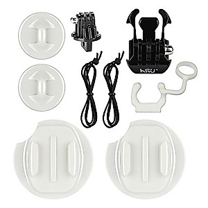 HSU Surf Mounts and Accessories for Ski, Snorkeling, Surfing, Wakeboarding Fitting GoPro Hero 11,10,9,8,7, 6,5,4,3,2, Session, Black, Silver, AKASO Campark, and Other Action Cameras (Surfing Kit)