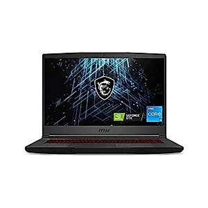 MSI GV15 15.6 Inch 144Hz Gaming Laptop, Intel Core i5-11400H, NVIDIA GeForce GTX 1650, 16GB RAM, 512GB SSD, Wi-Fi 6, Win 11, Bundle with JAWFOAL