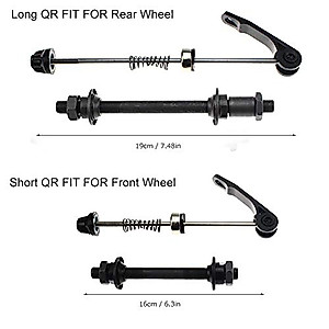 Bike Axle CYSKY Quick Release Skewer Front Rear Bicycle Axle Wheel Hub Fit for Road Bike, Mountain Bike, MTB, BMX (1 Pair)