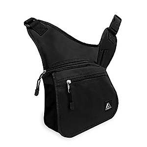 Everest Messenger Bag - Medium, Black, One Size
