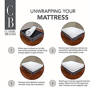 Classic Brands Cool Gel Ventilated Memory Foam 12-Inch Mattress | CertiPUR-US Certified | Bed-in-a-Box, Queen