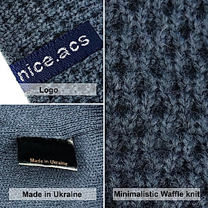 Braxton Hats Scarf Set Women - Knit Dark Royal Blue Slouchy Navy Beanie Neck Warmer - Wool Fleece Cap Scarfs