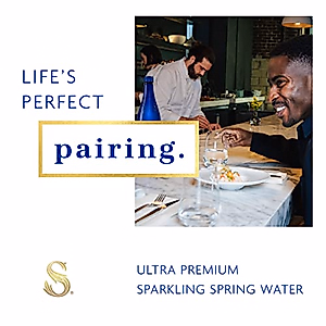 Saratoga Sparkling Spring Water Bottle PET, 16 Oz, 6-Pack