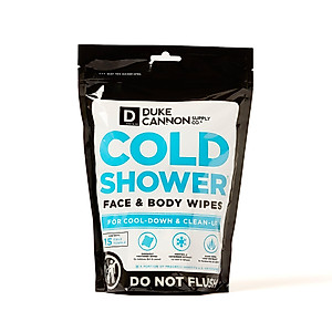 Duke Cannon Cold Shower Cooling Field Towels For Face & Body-15 packs