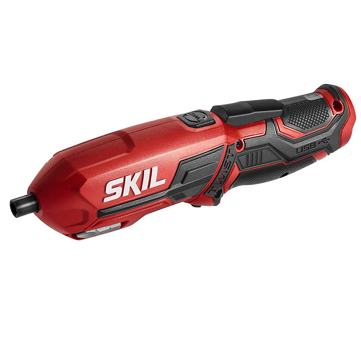 SKIL 4V Pivot Grip Rechargeable Cordless Screwdriver, Includes 9pcs Bit, 1pc Bit Holder, USB Charging Cable - SD561802