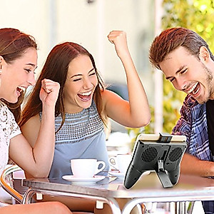 Multi-Functional Phone Radiator and Cooling Plate for Mobile Game Controller,Mobile Phone Stents Charger Dual Use with Cooling and Charging System Black (Black)