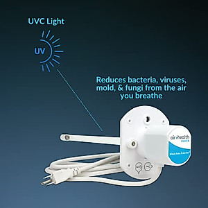 Air Health Haven HVAC Air Purifier, Powerful 16" Ultraviolet (Uvc) Lamp, 253.7nm Wavelength, Ideal for 1.5 to 5.0 Ton Systems, Installs in as Little as 15 Minutes
