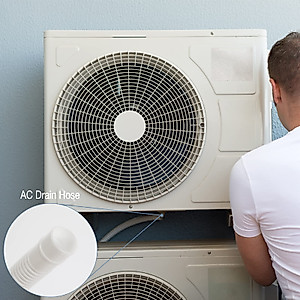 HOXHA Air Conditioner Drain Hose Kit Plastic Tubing for AC Condensate Flexible Durable Drain Hose for Mini Split AC Portable AC Washer Dishwasher Faucet, 5 Ft