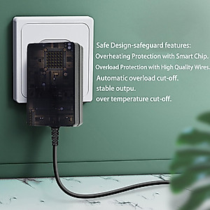 15V Charger Fit for Theragun Mini AC Adapter Replacement Theragun Mini G4, Theragun Prime Massage Gun Charger Power Adapter Cord