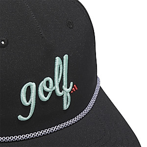 adidas Women's 5-Panel Golf Hat, Black/Flash Aqua, One Size