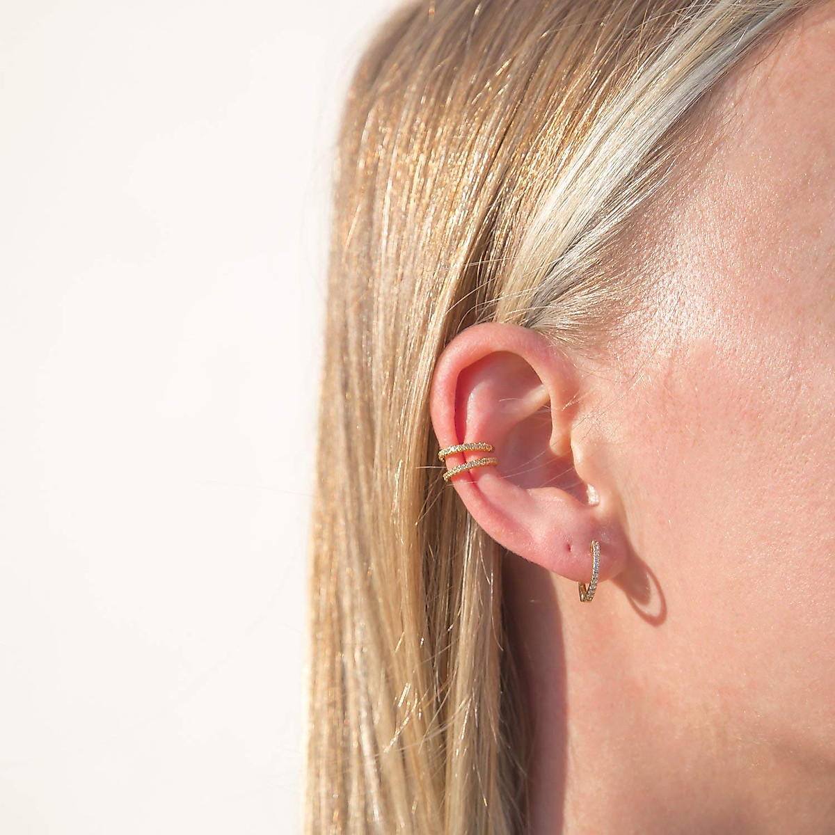 18K Gold Ear Cuff - (Gold)