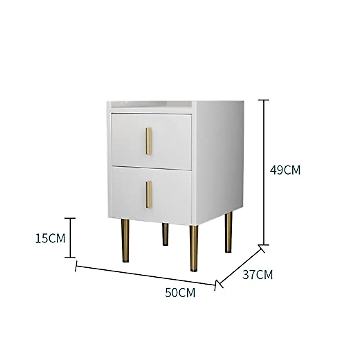 HIGOH Bedside Table Bedside Table Simple Modern Light Luxury Bedroom Mini Small Simple Ultra-Narrow Wind Free Installation
