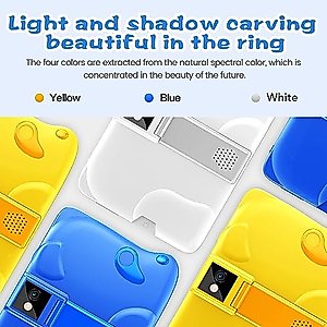 Airshi Tablet, Kids Tablet 100-240V Front 2MP Rear 5MP LED Display Octa Core Processor Yellow with 10 Support for Study (Yellow)
