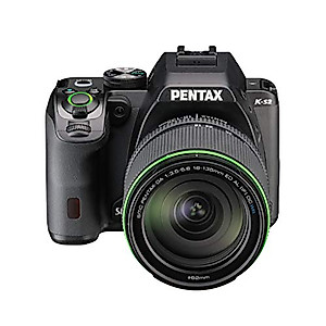 Pentax K-S2 SLR lens kit w/18-135mm WR 20 MP Weatherized Wi-Fi/NFC Enabled SLR Camera, Black