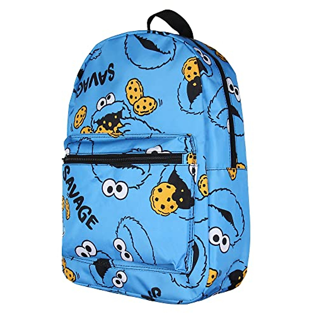 Bioworld Sesame Street Backpack Cookie Monster Savage Laptop School Travel Backpack