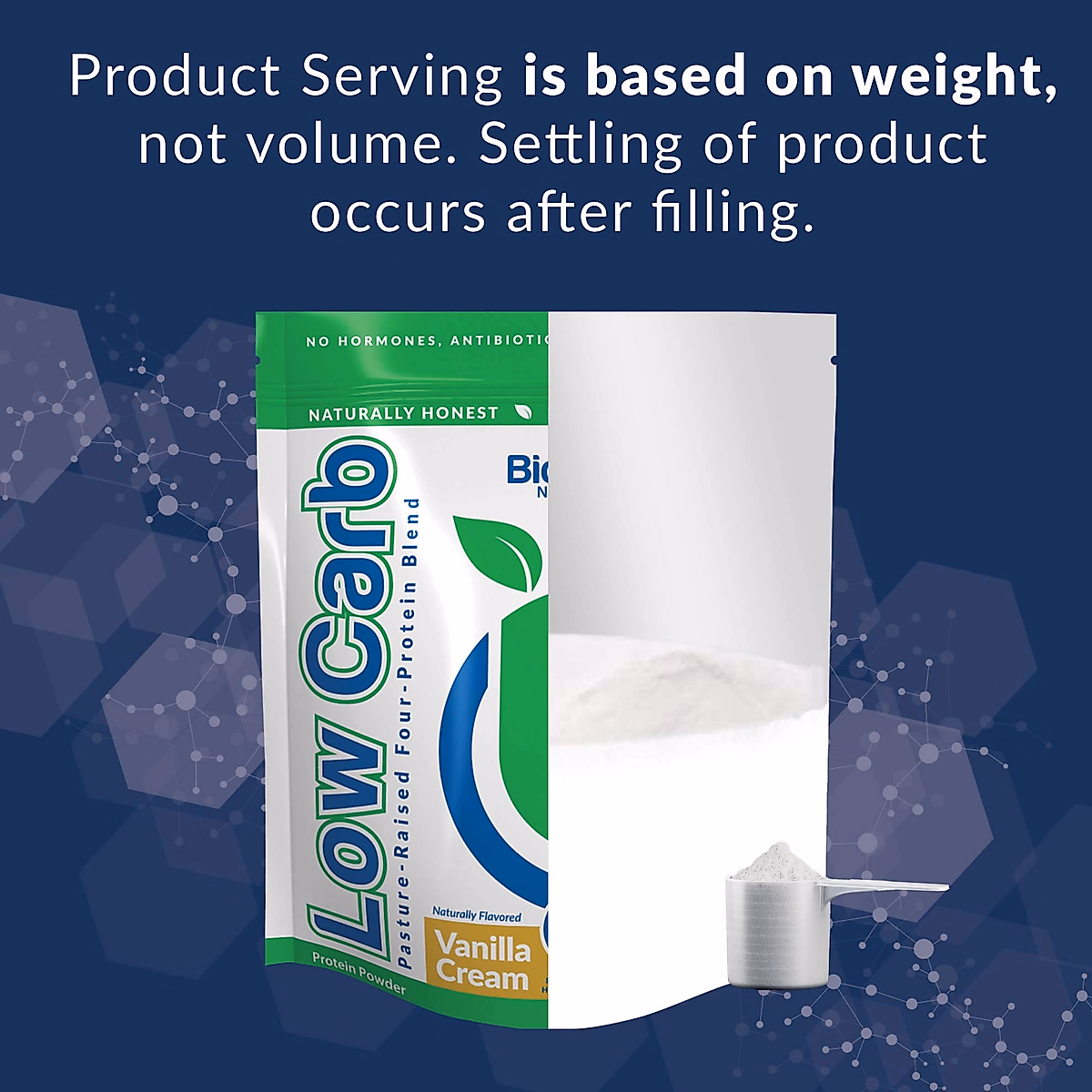 BioTrust Low Carb Protein Powder – Delicious Whey & Casein Blend from Grass-Fed Hormone Free Cows – Non GMO, Gluten Free (Strawberry Banana)