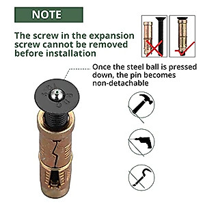 EYPINS Security Ground Anchor,Heavy Duty Alloy Steel Anti-Theft Wall Anchor Lock for Securing Motorcycles,Bicycles,Scooters,Chain Locks,Security Wall Anchor Floor Anchor Permanent Locking Point