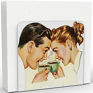Decorelax Vintage Metal Napkin Holder for Modern Dining Table Décor,Tabletop Paper Napkin Holder Stand for Home Kitchen Restaurant Picnic - Party Retro Table Art (No2)