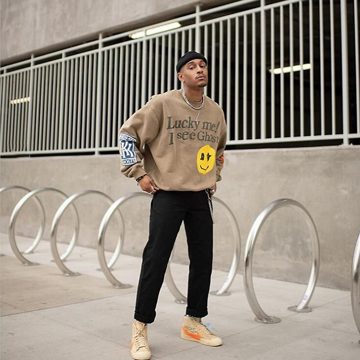 BXCNCKD Gothic Hoodie Harajuku Printed Sweatshirt Men's and Women's Hip Hop Hoodies (Style 4,XXL,XX-Large)