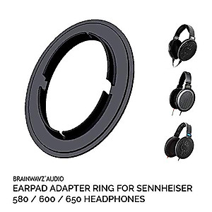 Brainwavz Earpad Adapter Ring for 580, 600 & 650 Sennheiser Headphones, for use with Brainwavz Oval & Angled Earpads