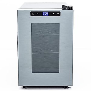 Avanti WCT6C4S Wine Cooler Refrigerator with 6 Bottle Capacity, Thermoelectric Cooling, Freestanding WineCellar, Temperature LED Display, Black