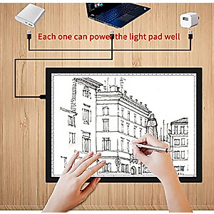 Light Board A3, 16.6×12.6inchs Light Pad, Side Button Design, 9 Levels/Stepless Dimming, Super Bright Light Box Widely for Tracing, Drawing, Weeding Vinyl, Diamond Painting etc