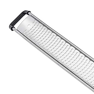 AmazonCommercial Stainless Steel Fine Grater & Zester, Narrow Blade