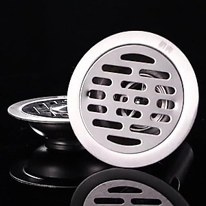 Stainless Steel Floor Drains Drainer Shower Strainer Cover Bathtub Ground Leakage Kitchen Bathroom Hardware Accessorie 1Pcs(Single (Long))