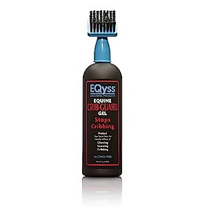 Eqyss Crib Guard Equine Gel 16oz - Guaranteed to Stop Your Horse from Chewing and Cribbing