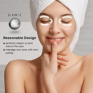 QooWo Eye Roller 2-in-1 Design Eye Cream Applicator and Ice Roller, Face Massager Tool for Puffiness, Eye Bags, Eye Muscle Ache