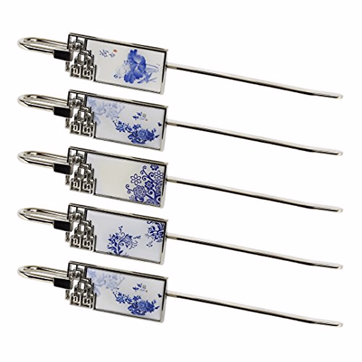 Nini Metal Hook Chinese Bookmark Set of 5 Great Gift