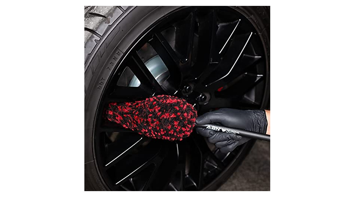 ABN Car Wheel Rim Cleaning Kit - 3 Brushes for Detail