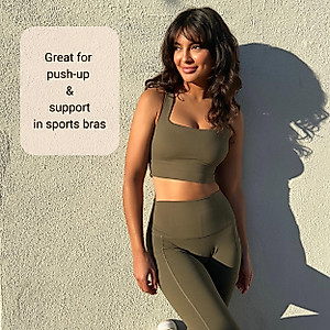 Epiphany LA Women's Strapless Style Push-up Padding Inserts for Swimsuits, Sports Bras, and Clothing (C-Cup (1 Pair))