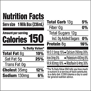 Horizon Organic Shelf-Stable Whole Milk Boxes, 8 oz., 12 Pack