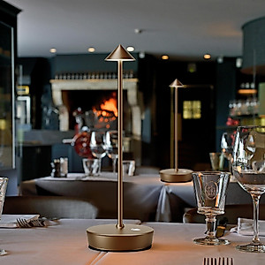 Willdoak Cordless Table Lamp Rechargeable, 6000mAh Battery Operated LED Table Light, Stepless Dimming Portable Waterproof Touch Table Lamp for Patio Restaurant Outdoor