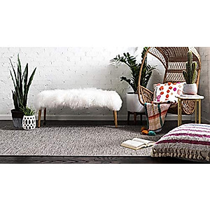 Unique Loom Outdoor Patio Collection Modern Casual Indoor and Outdoor Transitional Indoor and Outdoor Flatweave Gray Area Rug (7' 5 x 10' 0)