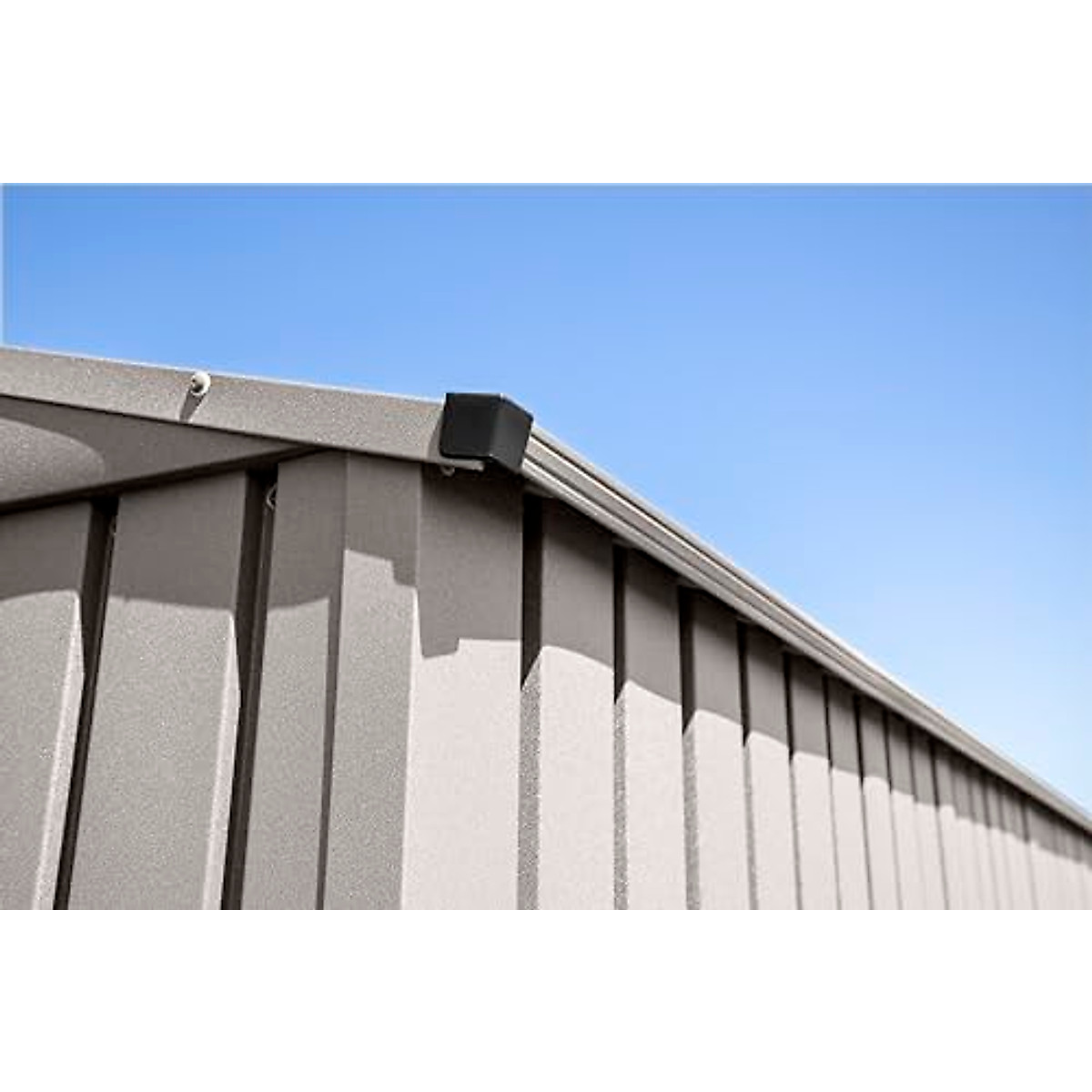 Arrow Shed Elite 10' x 12' Outdoor Lockable Gable Roof Steel Storage Shed Building, Cool Grey