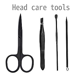 Manicure Set Nail Clippers Pedicure Kit，16 Pieces Stainless Steel Manicure Kit with PU Leather Case (Grey)