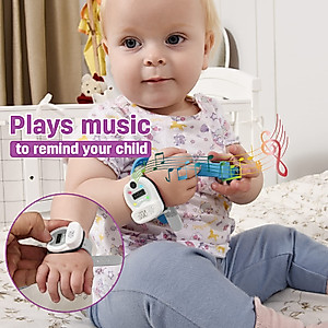 SKYROKU Silicone Kids Potty Training Timer Watch with Flashing Lights and Music Tones, Toddler Toilet Training Aid - Water Resistant (Grey)