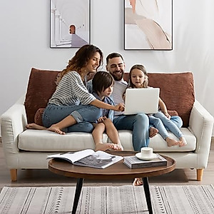 HIGOGOGO Wedge Headboard Pillow, Bed Rest Reading Pillow, Backrest Positioning Support Bolster Cushion with Removable Cover,Queen 60X20.4X8.4,Coffee