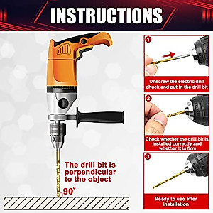 wesleydrill 13PCS Left Hand Drill Bit Set 1/16"-1/4" Titanium Twist Reverse Drill Bits Fit for Cutting Metal, Cast Iron, Hard Plastics and Wood, and Softer Materials