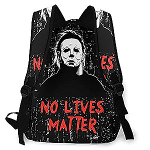 Mi-Cha-El_Myers Horror Movie Backpack Large Capacity Unisex Multifunctional Fashion SchoolBag For Teen Boys Girls